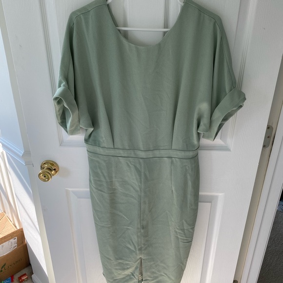 ASOS | Dresses | Nwt Asos Wiggle Midi Dress In Sage Green | Poshmark